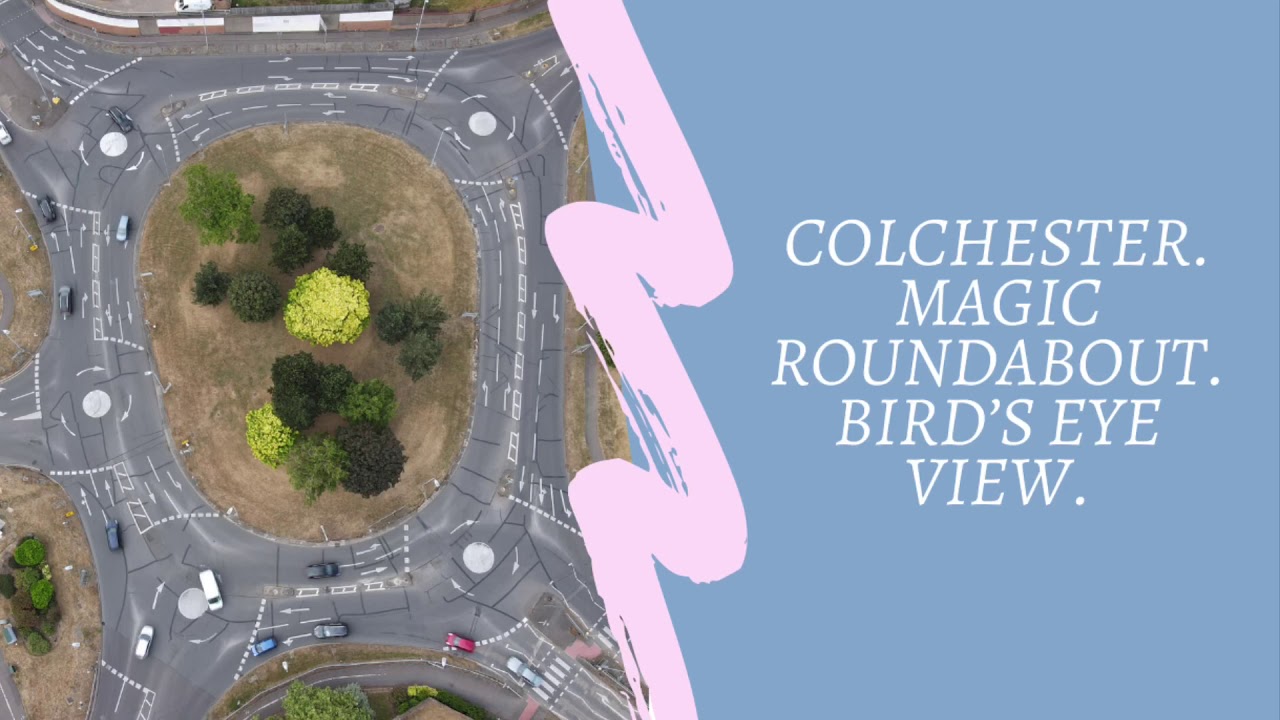 Colchester Hythe Greenstead (magic) roundabout. Bird’s eye view. - YouTube