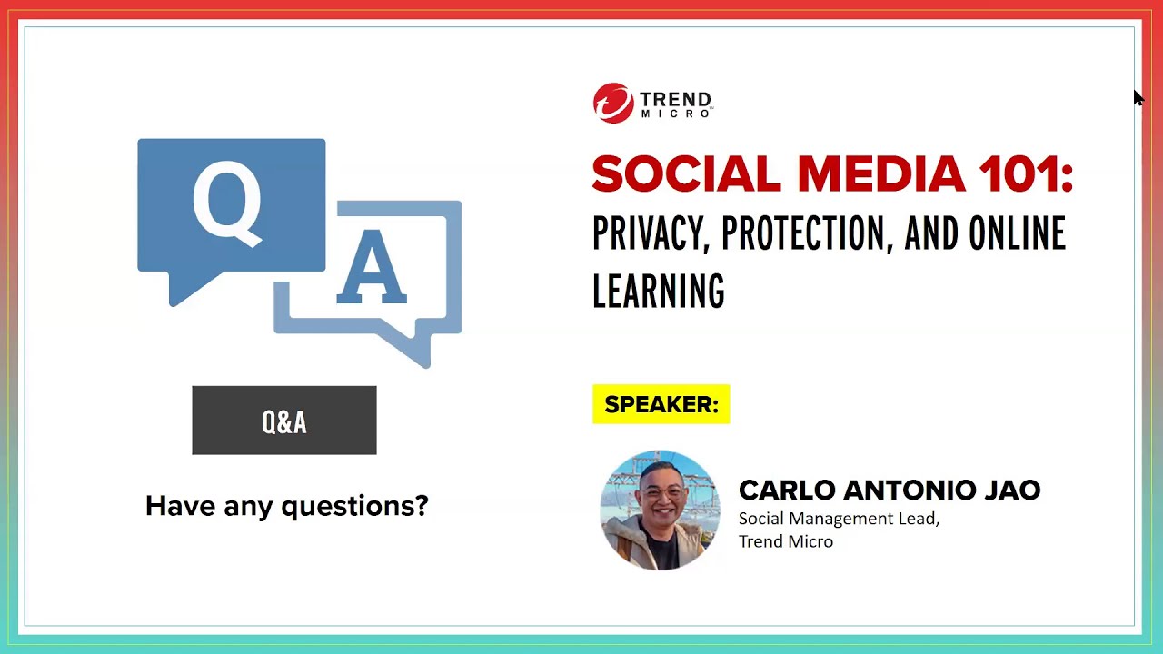 Trend Micro Philippines Secure Learning Series: Social Media 101 - YouTube