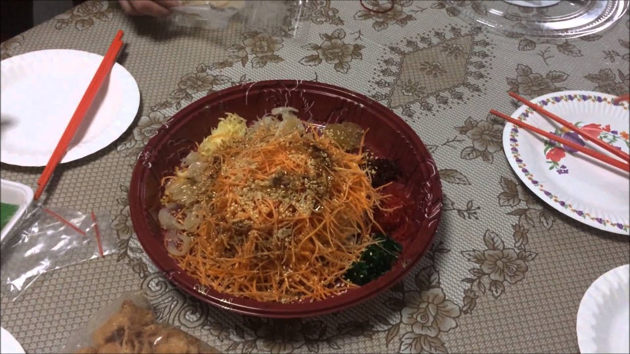 Lou Hei Yu Sheng Prosperity Toss Chinese New Year 2015 - YouTube