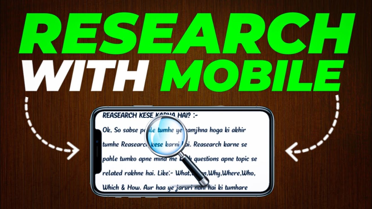 How to Do Research on Any Topic For Youtube Videos in Mobile! - YouTube