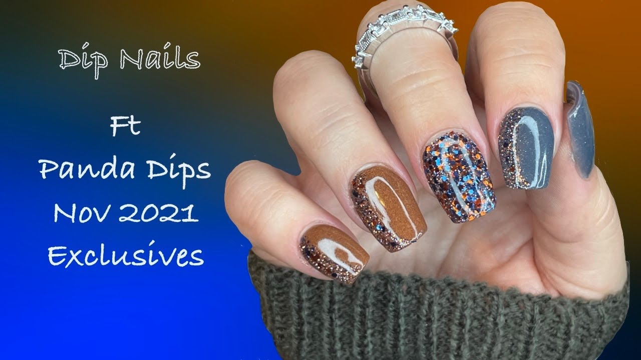 Curve Design with Dip Powder l ft Panda Dips Nov 2021 Exclusives - YouTube