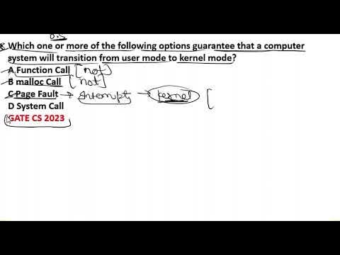 Operating System GATE CS PYQ 2023 - YouTube
