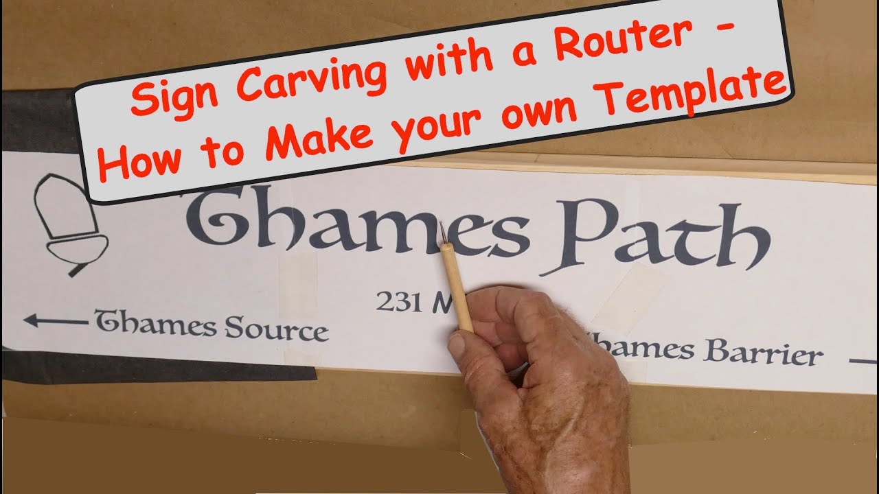 How to Make and Use Custom Templates for Sign Carving - YouTube