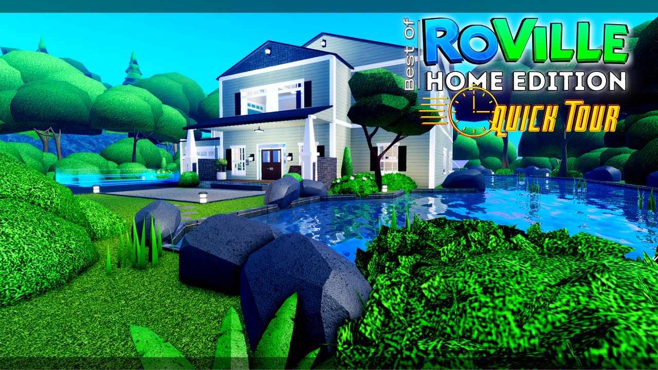 🏡⏩ Aesthetic Family Lakehouse || Best Of RoVille - Home Edition With ...