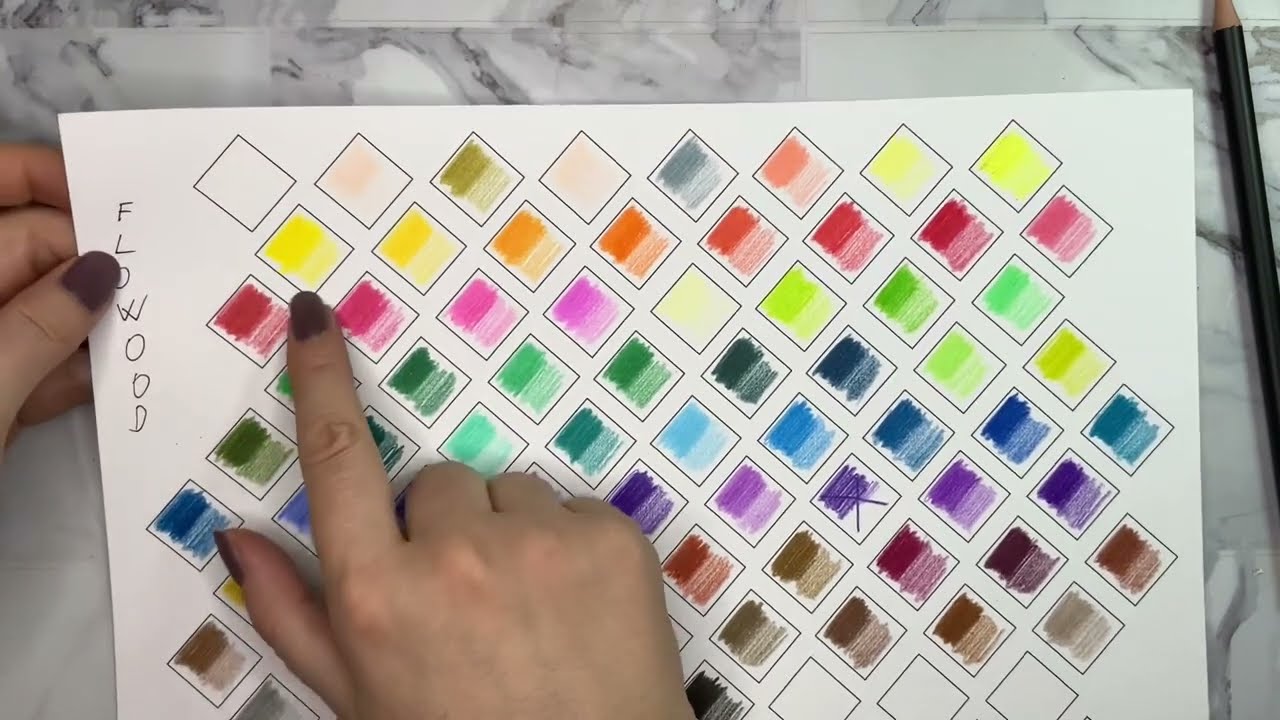 FLOWood 72 Colored Pencils Set test, I like them but I also don't - YouTube