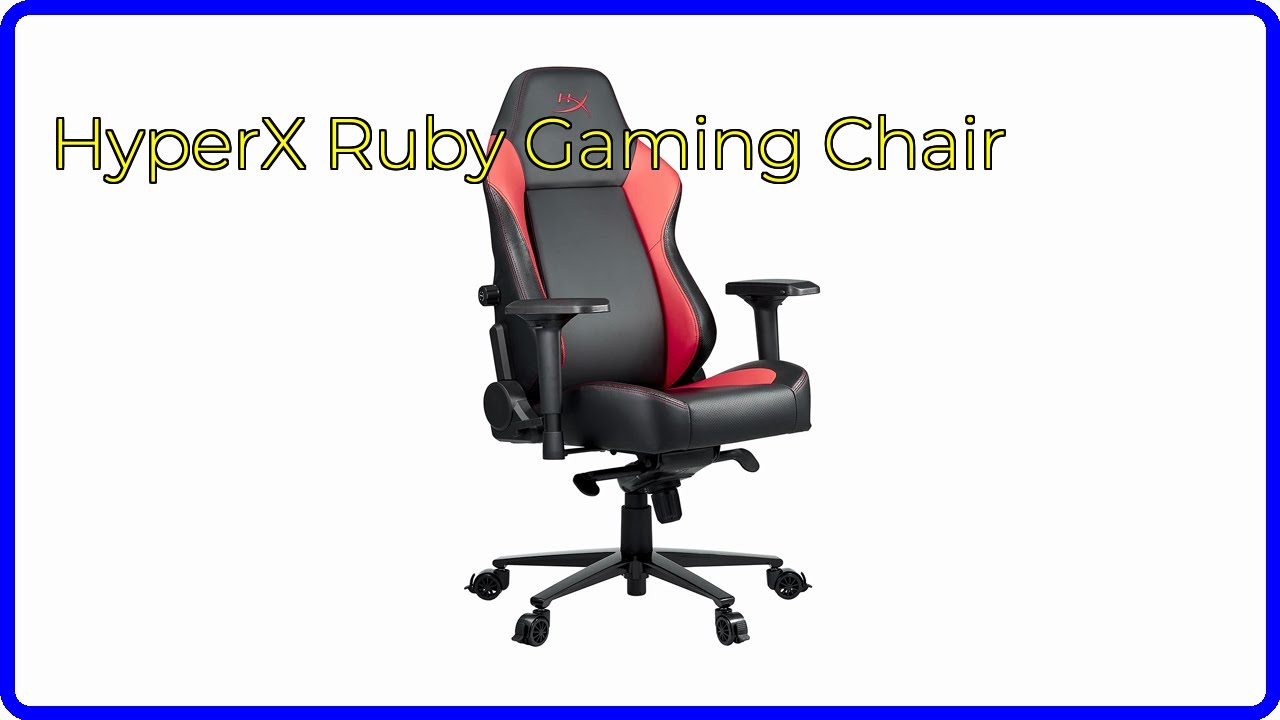 REVIEW (2024): HyperX Ruby Gaming Chair. ESSENTIAL details. - YouTube