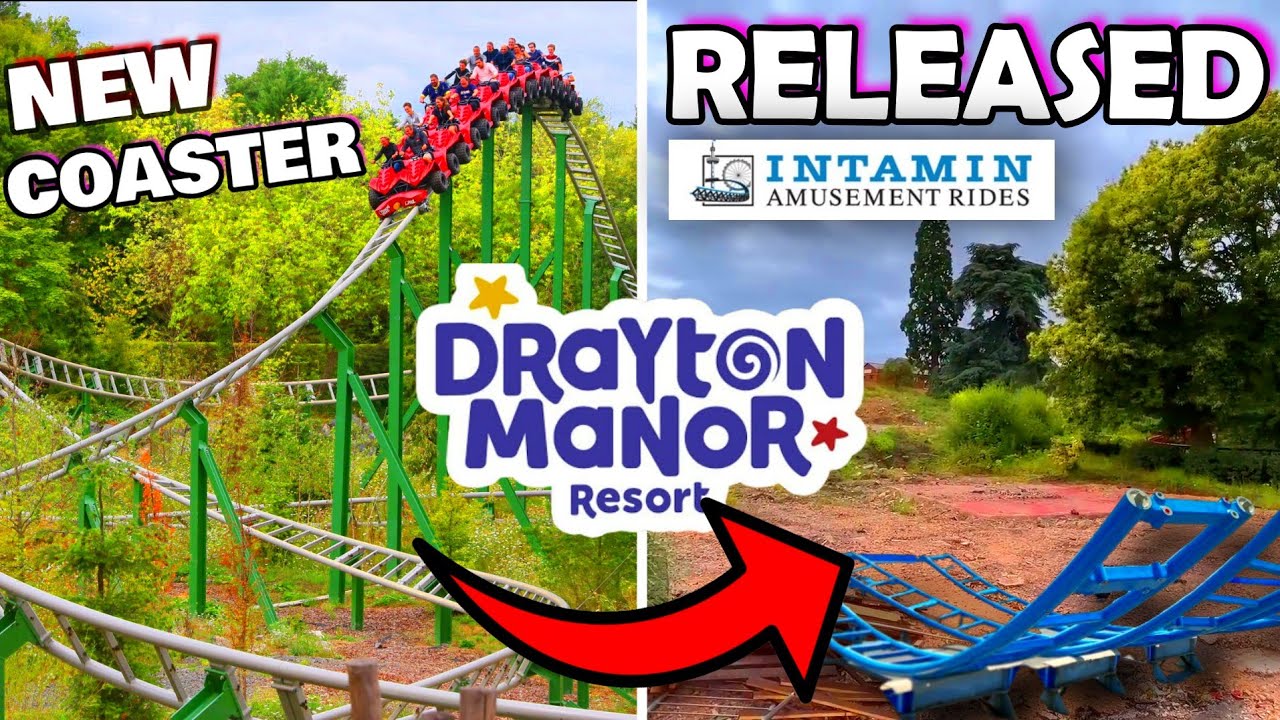 EXCLUSIVE Drayton Manor NEW Roller Coaster - RELEASED! - YouTube