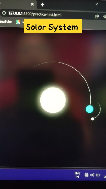 Create a Solor System🌞🌎🌜using html & css #youtubeshorts #coding #vscode - YouTube