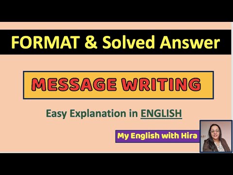 Message Writing | #how #howto #message #nios #class10 #english #writing ...