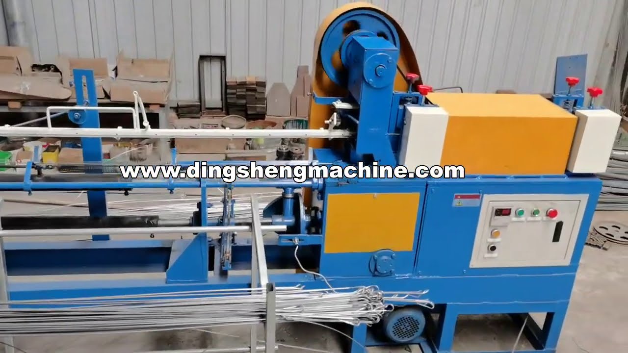 Cotton bale tie wire machine factory - YouTube