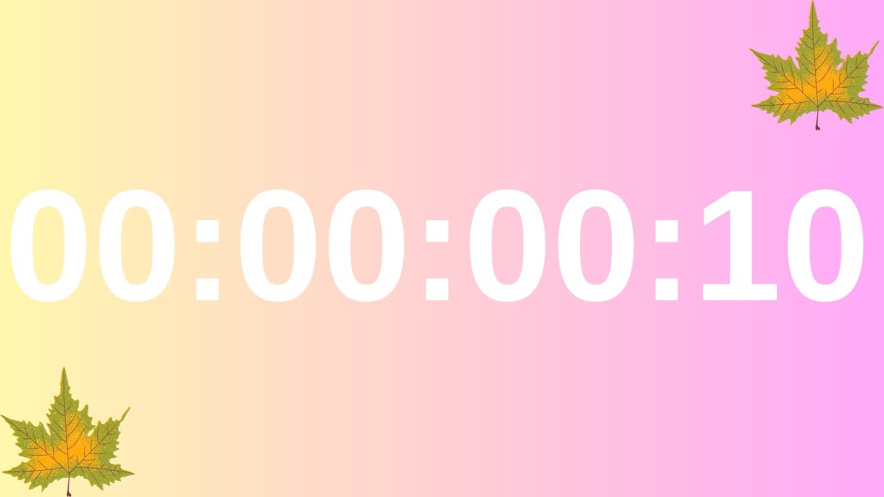 10 Seconds Timer | Count For 10 Seconds | Countdown Time | Simple Timer ...