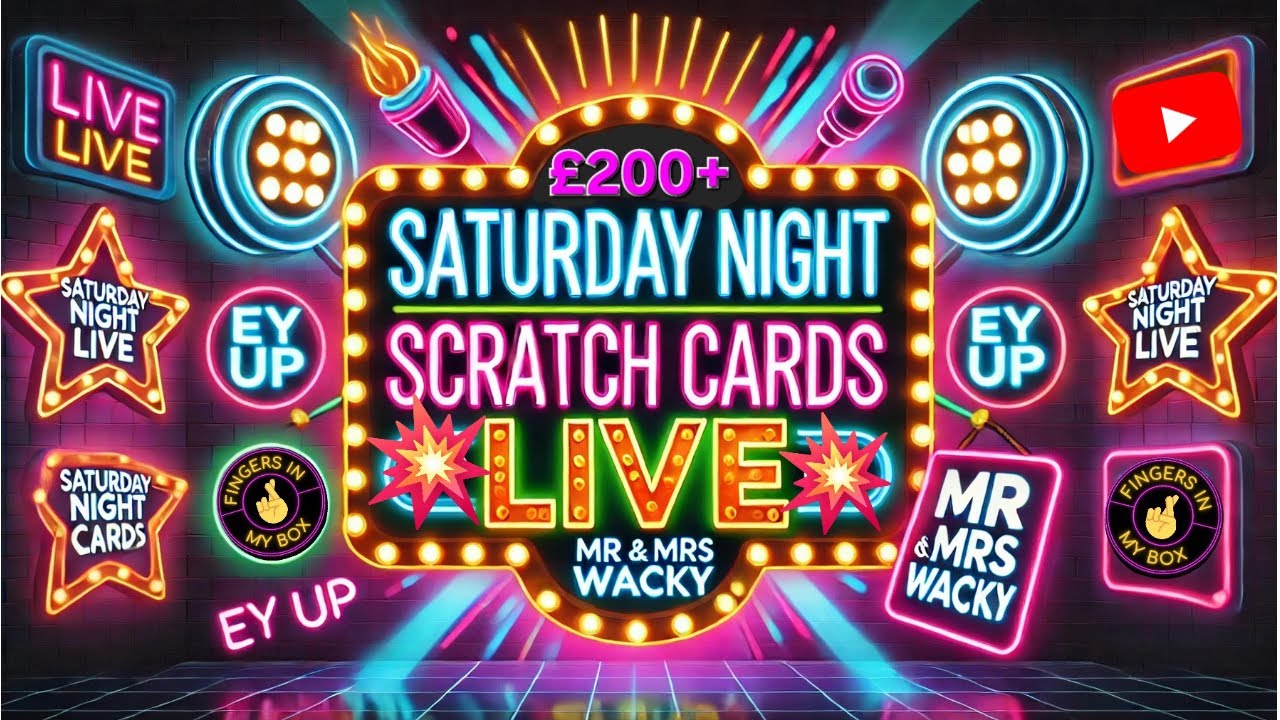 LIVE Saturday Night Scratch Cards with some NEW Scratch Cards - YouTube