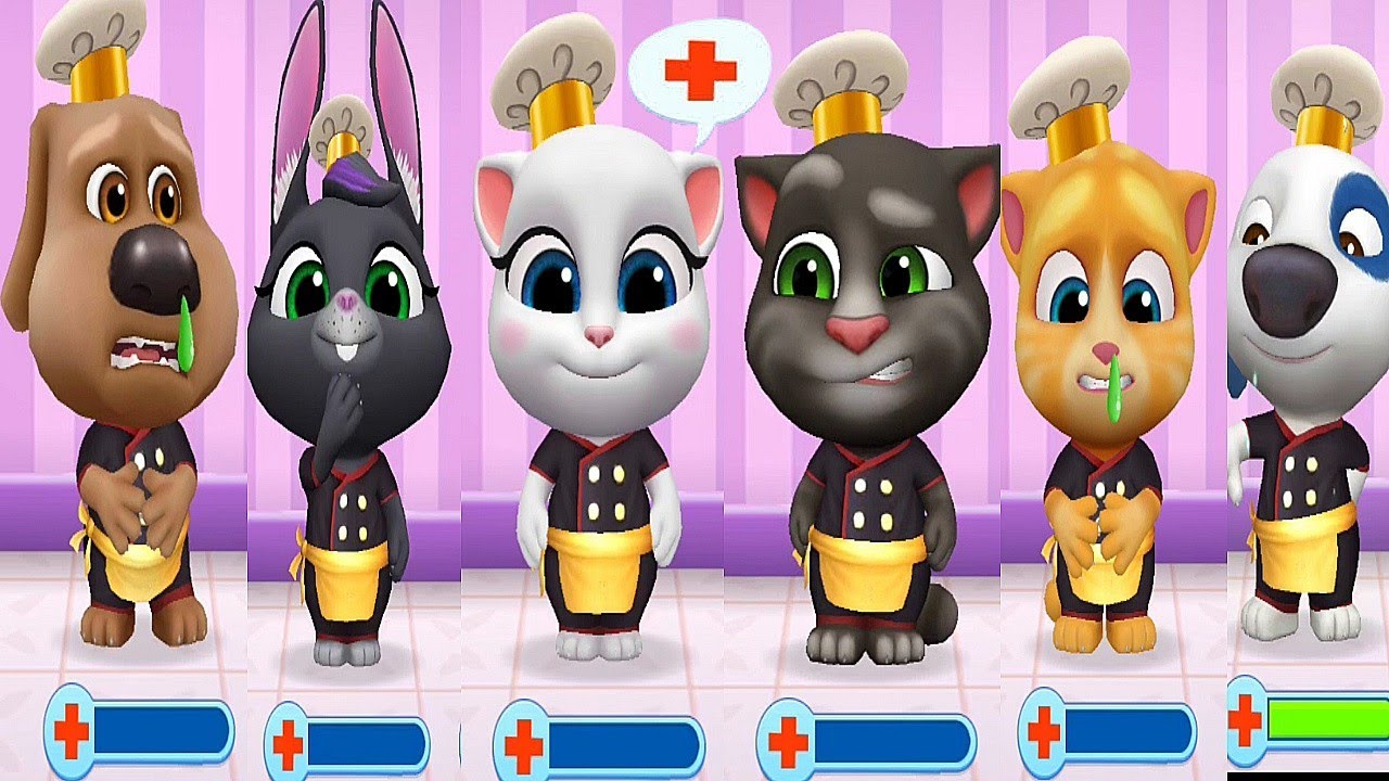 My Talking Tom Friends - They all Sick Gameplay Android ios - YouTube