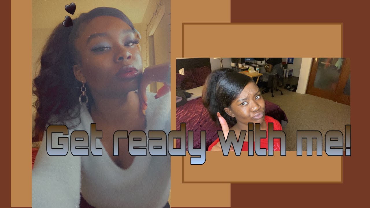 Get ready with me!!| barbie swoop bang ponytail ft. Amazon clip-in ...