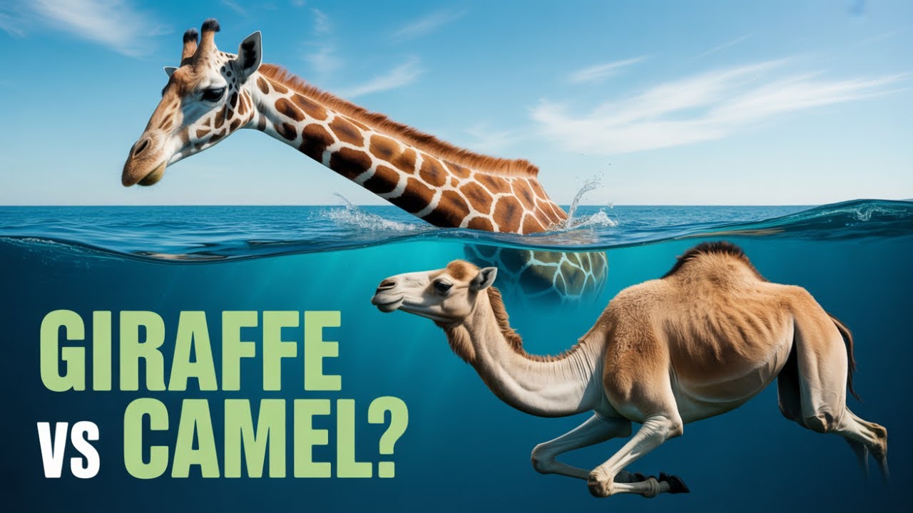 Do Giraffes REALLY Outswim Camels in Water? - YouTube