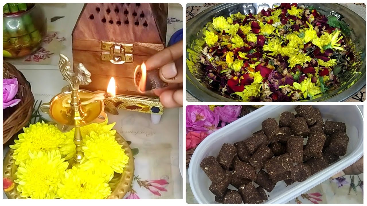 இனி காய்ந்த பூக்களை தூக்கி போடாதீங்க வீட்லயே சாம்பிராணி செய்திடலாம் ...