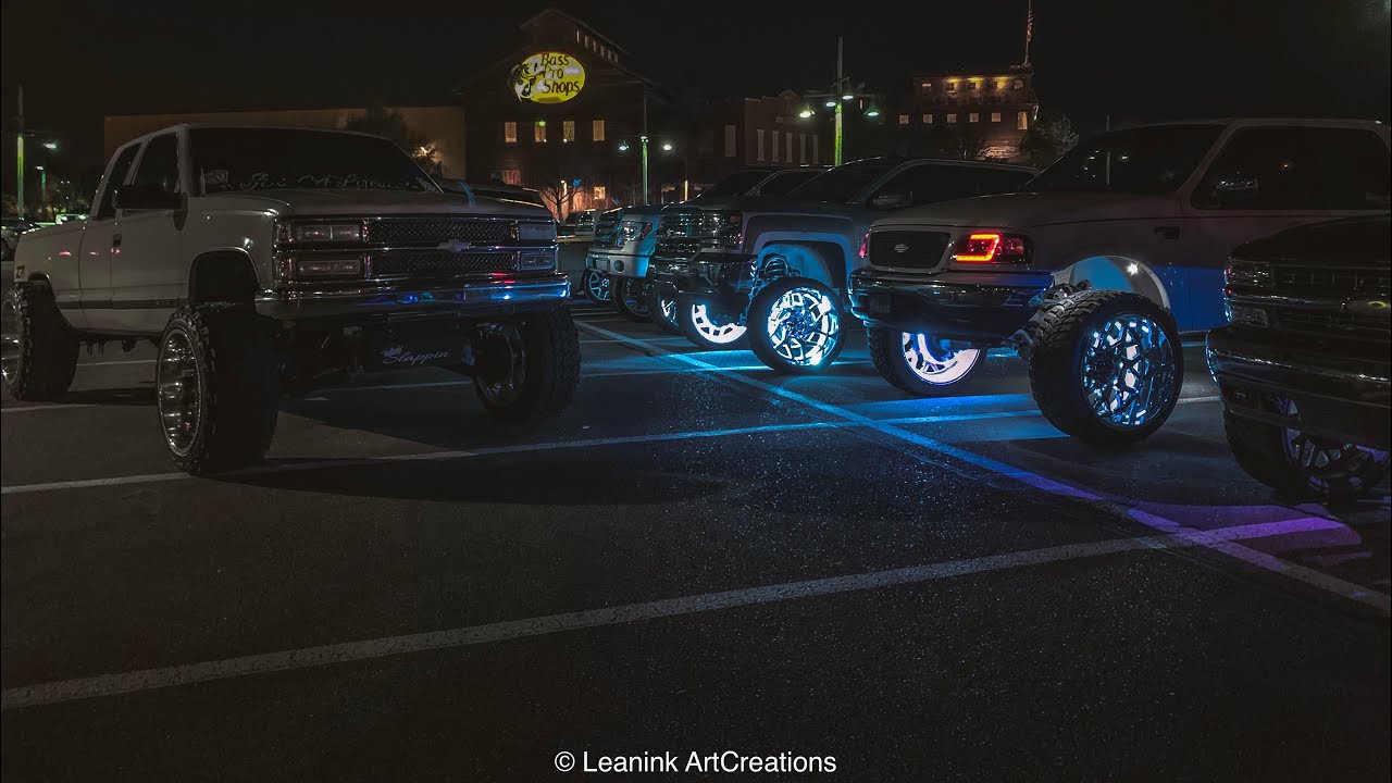 Lifted Truck At Night