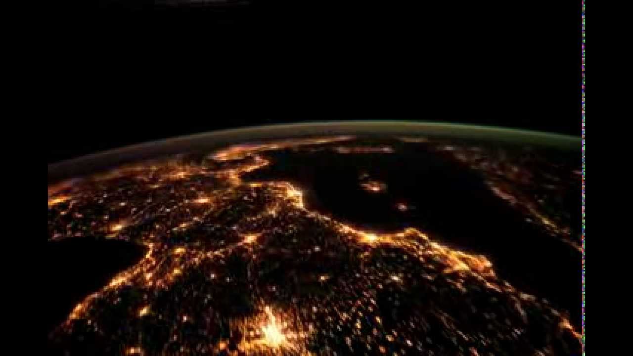 Over Spain at Night - YouTube