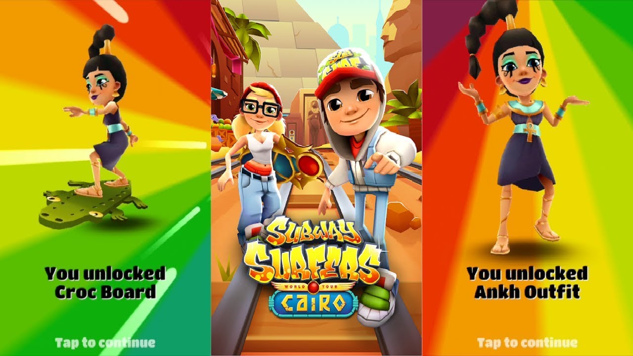 Subway Surfers: World Tour To Cairo Landscape Gameplay - YouTube