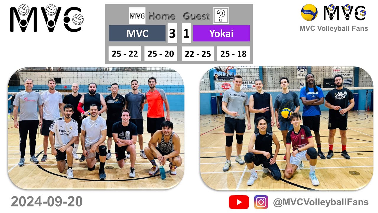 MVC Men's Volleyball 2024-09-20 (MVC vs Yokai) - YouTube