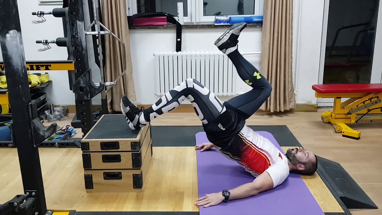Single Leg Hip Press Foot Elevated Lukasz Lojas - YouTube