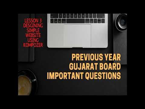 Lesson 3 Designing simple website using KompoZer important MCQ - YouTube