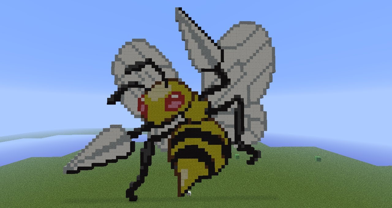 Building all the Pokemon in Minecraft: Beedrill - YouTube