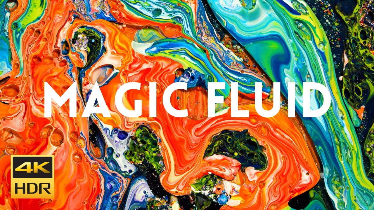4K HDR MAGIC FLUID INK ART // MACRO COLOR // BEST 4K/8K UHD TV ...
