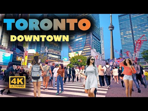 【4K】Toronto Canada 4k Walking tour, Vibes Near Rogers Centre, CN Tower #toronto #canada #calgary #4k