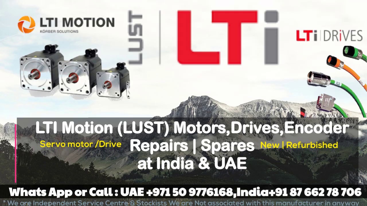 LUST LTI Motion Servo motor Repair india | UAE - Encoder Align Adjust ...