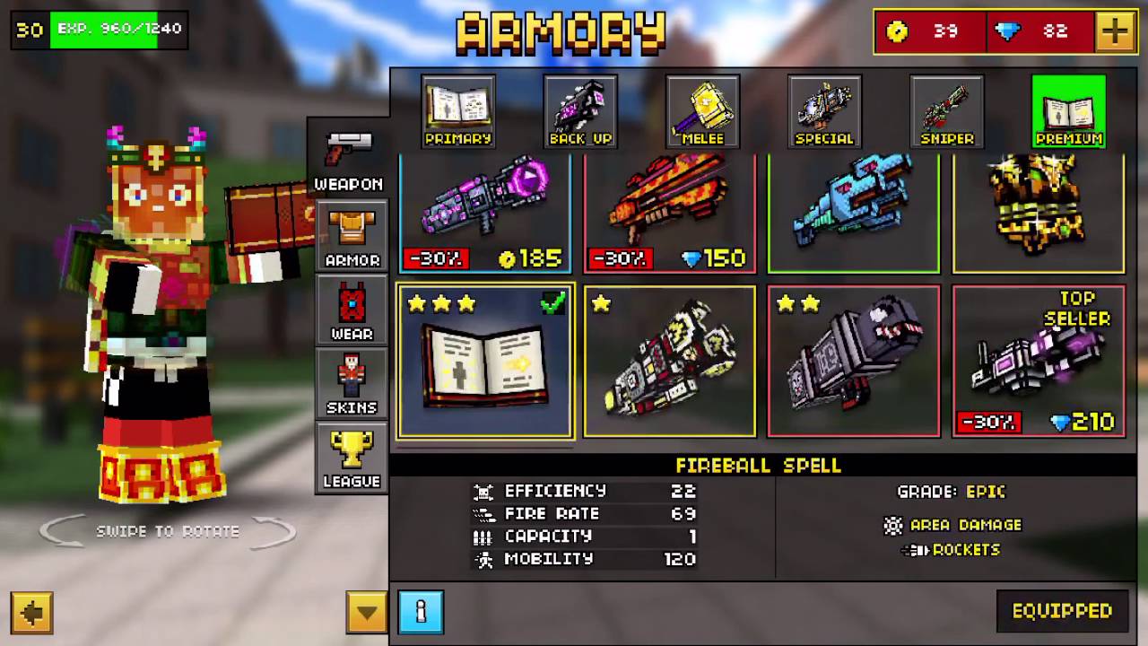 How to increase gun fire rate glitch pixel gun 3D - YouTube