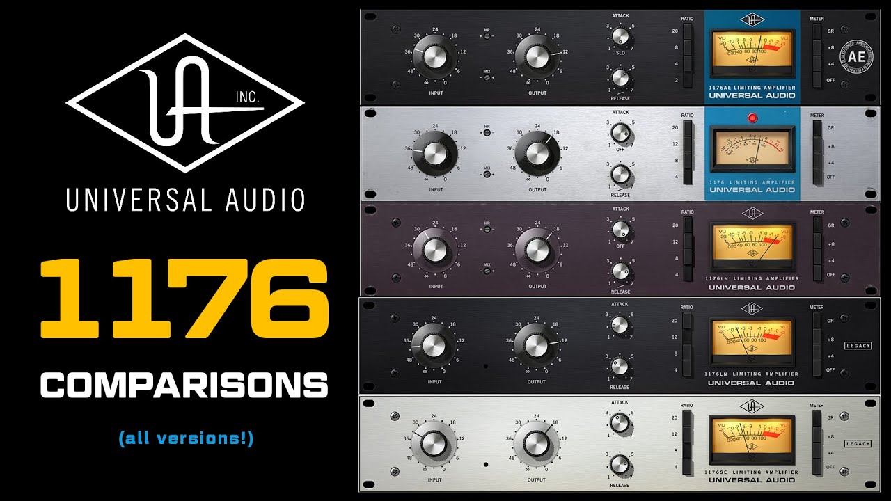 UAD 1176 Compressor Comparison (ALL Five Versions!) - YouTube