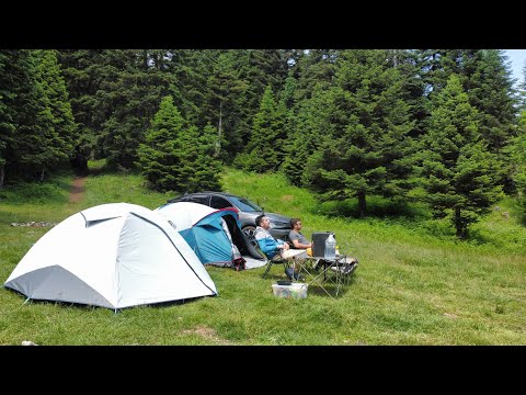 Yayla da Çadırla Kamp-Yaylada Ciğer Dürüm