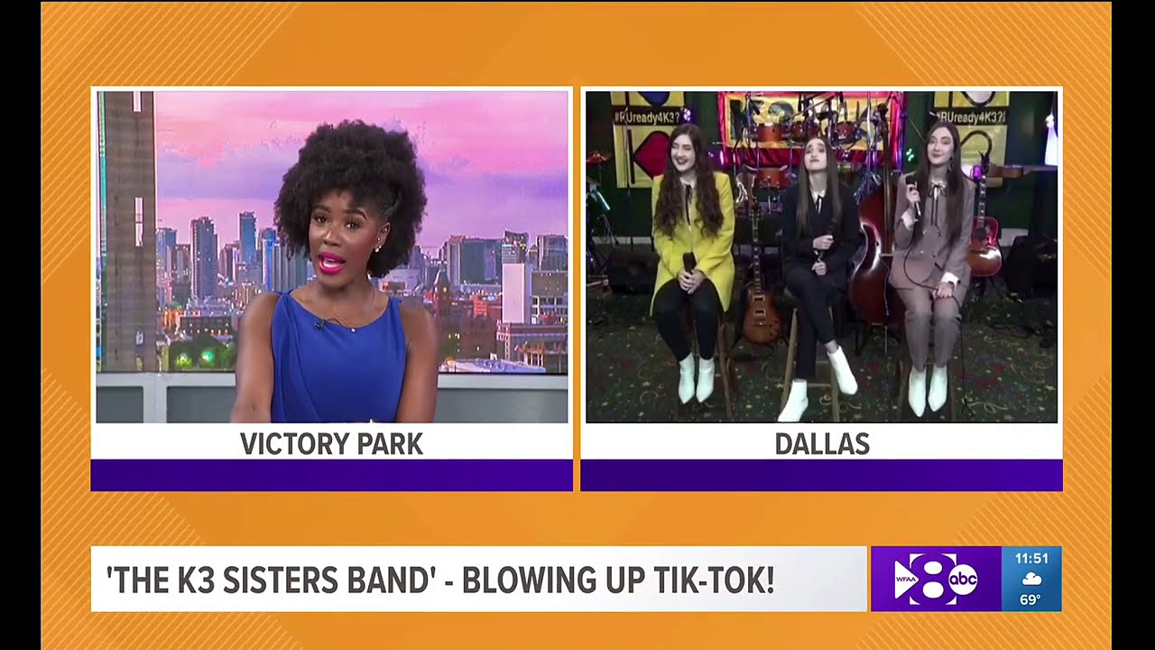 K3 Sisters Band- Dallas WFAA Ch.8 "Midday News" 10/15/2020 - YouTube