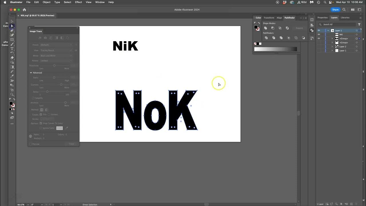 7 Modifying Existing Typefaces In Adobe Illustrator Youtube