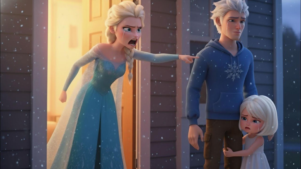 💔 Elsa Kicks Jack Frost Out in the Snow — Their Daughter Cries in Fear ...