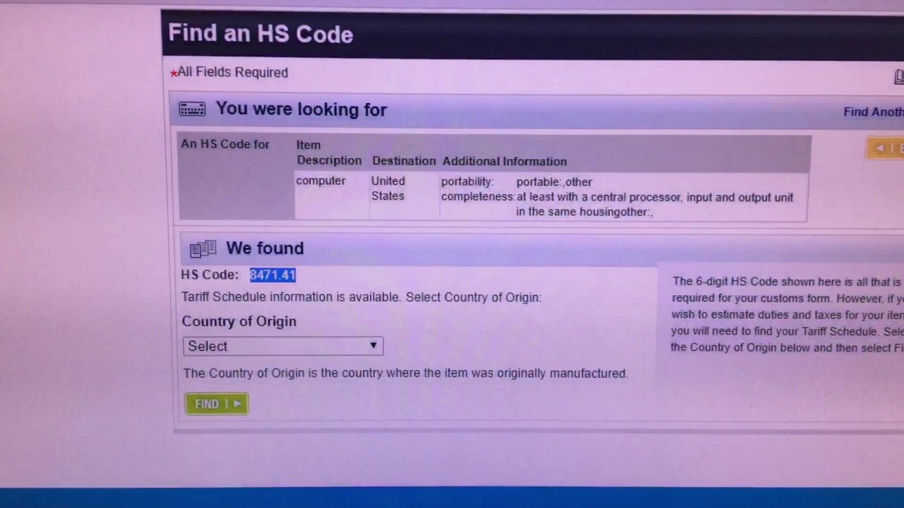 How To Find PC Computer HS Code For Shipping With Customs YouTube How To Find PC Computer HS Code For Shipping With Customs YouTube