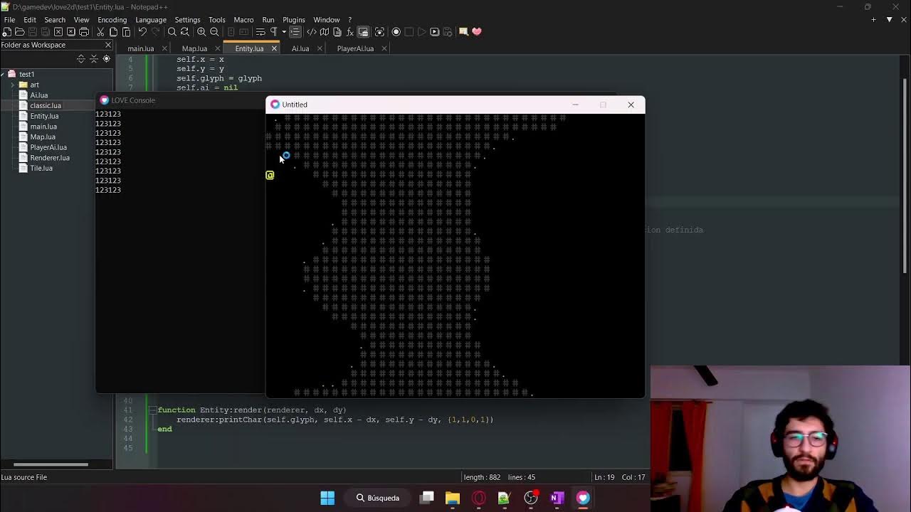 Lua / Love2D gamedev: Entidades y jugador - YouTube