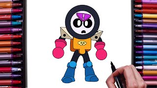 How To Draw Meeple From Brawl Stars New Epic Brawler How To Draw Brawl ...