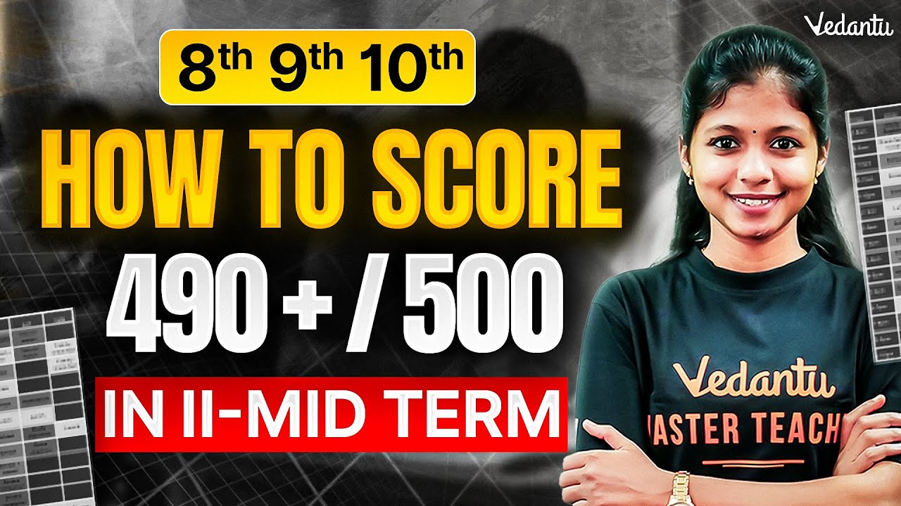 8th 9th 10th State Board | How to Score 490+ in 2nd Mid Term ...