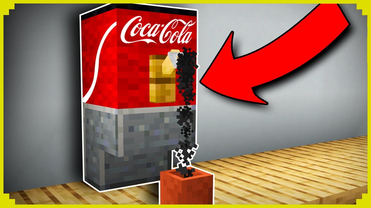 🦊Como fazer uma MÁQUINA DE REFRIGERANTE FUNCIONAL no MINECRAFT - YouTube