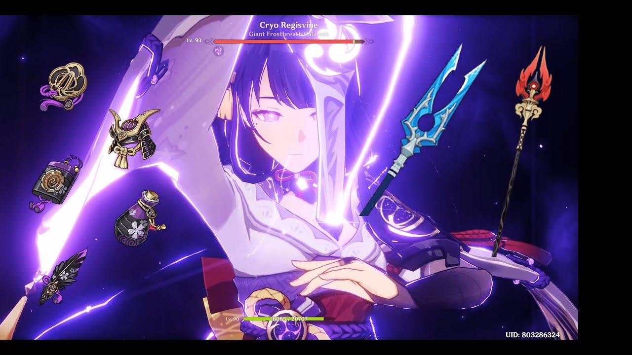 Best Build For Raiden Shogun(The Catch Vs Staff of Homa) - YouTube