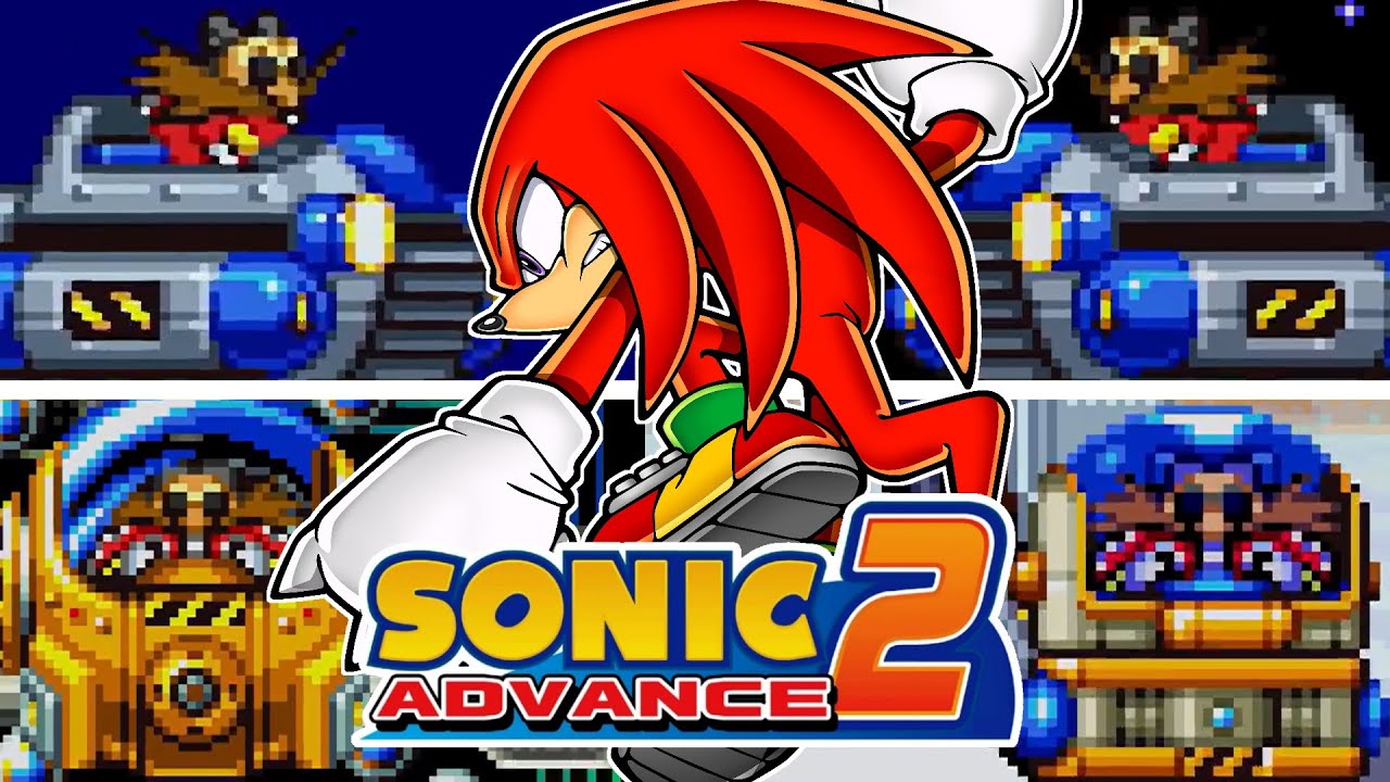 SONIC ADVANCE 2 - All Bosses (As Knuckles) - YouTube