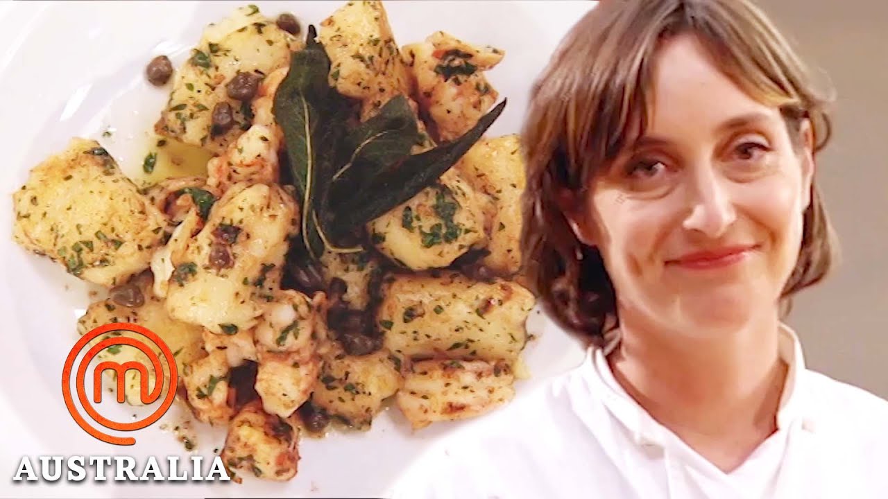 Potato Gnocchi with Sauteed Prawns | MasterChef Australia | MasterChef ...