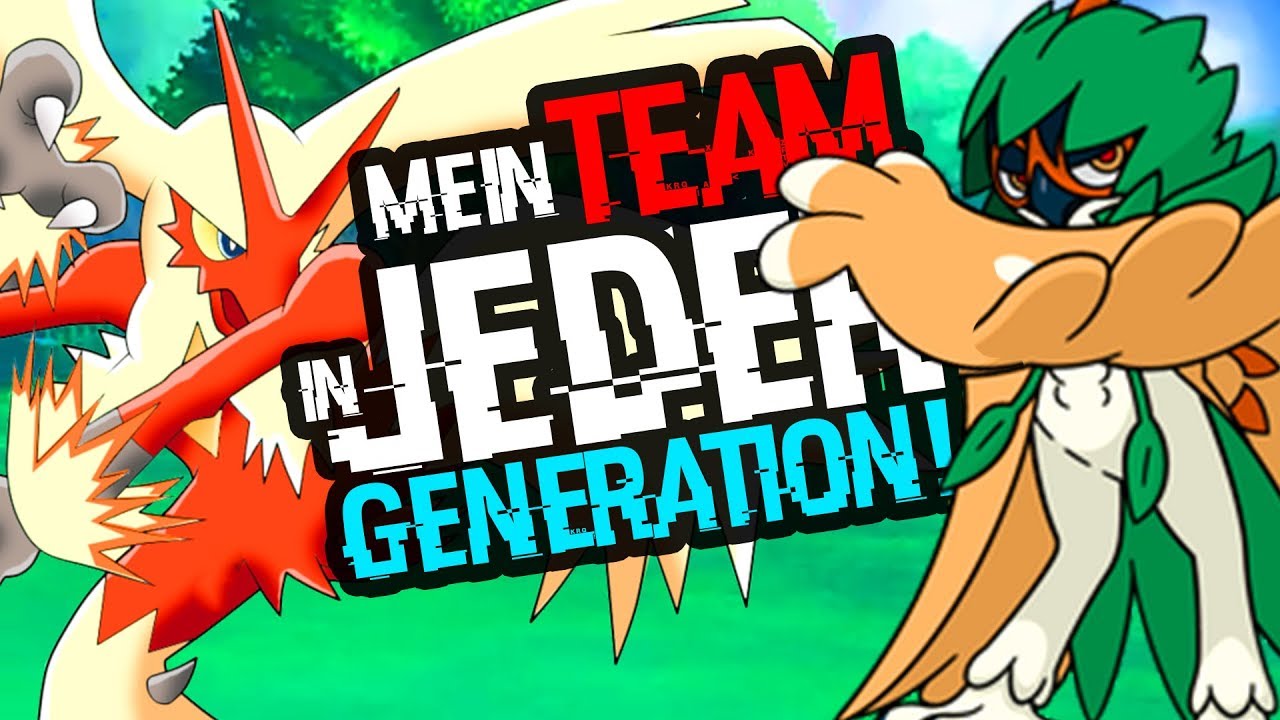 Mein Pokemon Team Aus Jeder Generation !! | + Pokemon Sonne & Mond ...