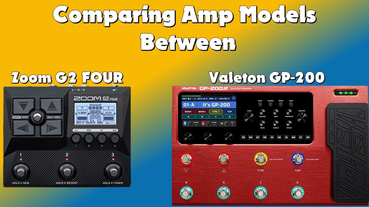 Comparing Amp Models Between Zoom G2 FOUR & Valeton GP-200 - YouTube