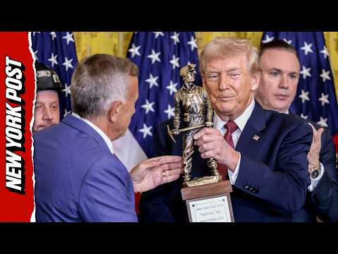 Trump Awarded ‘Undisputed Champion of Beautiful Clean Coal’ Trophy at White House