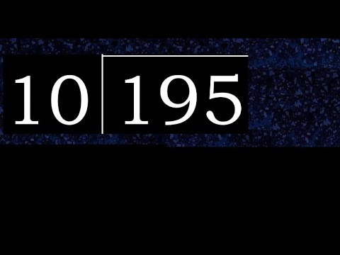 Divide 195 by 10 , decimal result . Division with 2 Digit Divisors ...