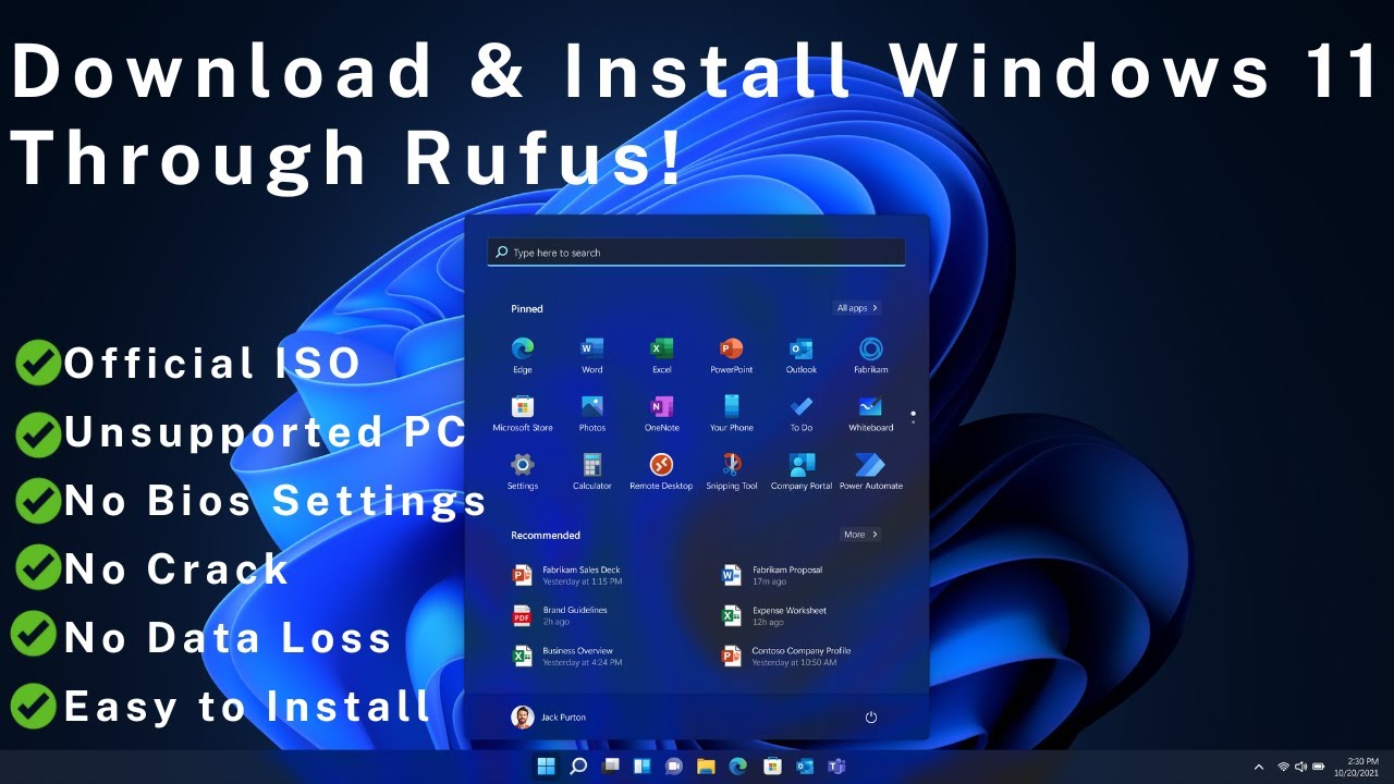 How to Download & Install Windows 11 Through Rufus (No Hardware ...