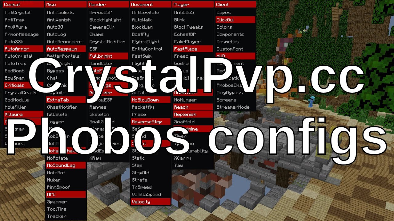 Phobos Config Relase (CrystalPvP.cc) - YouTube
